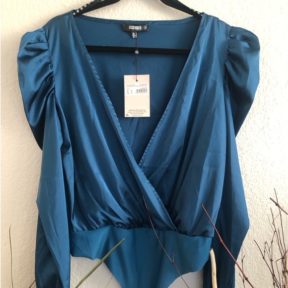 Missguided | Tops | Missguided Satin Blouse | Poshmark